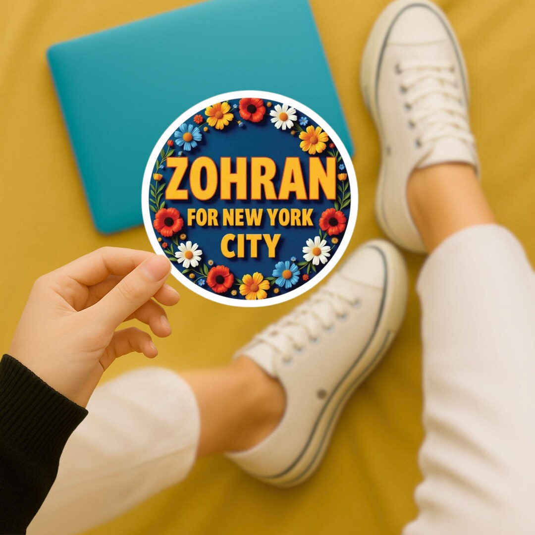 Zohran Mamdani NYC Mayor 2025 Campaign Sticker: Progressive Political ...