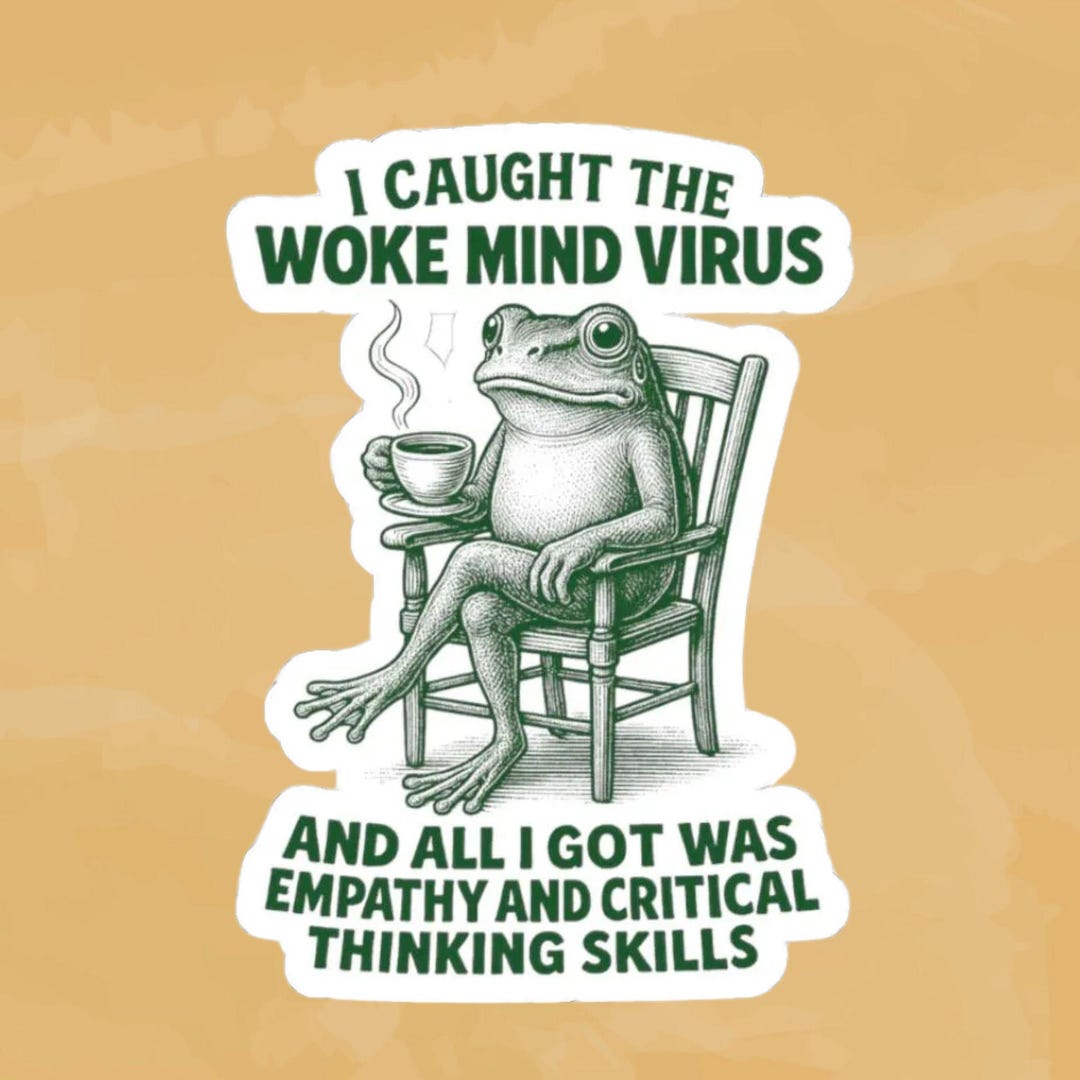 Anti-trump Frog Sticker: Political Leftist Vinyl Decal - Etsy