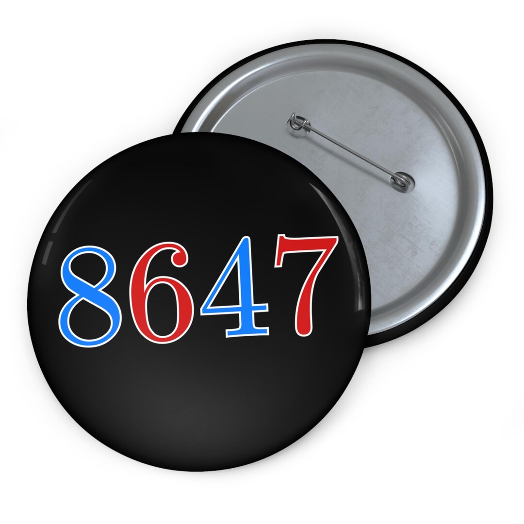 8647 Pin Button Anti Trump Pin Button FDT Anti-trump Button Leftist ...