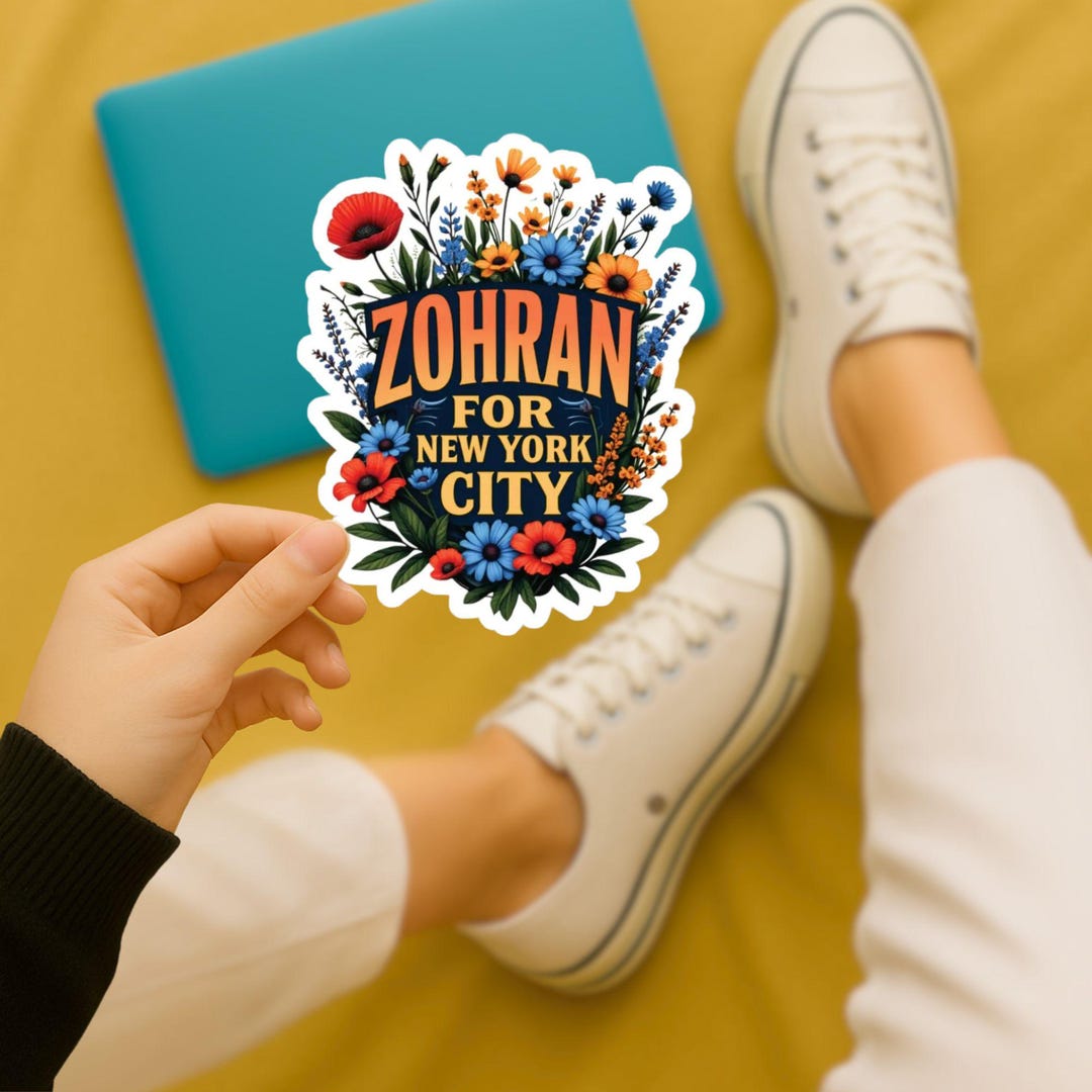 Zohran Mamdani NYC Mayor 2025 Campaign Sticker: Progressive Political ...