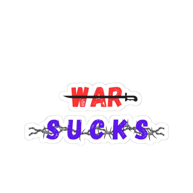War Sucks Sticker | Anti-war Vinyl Decal for Laptop, Car - Etsy