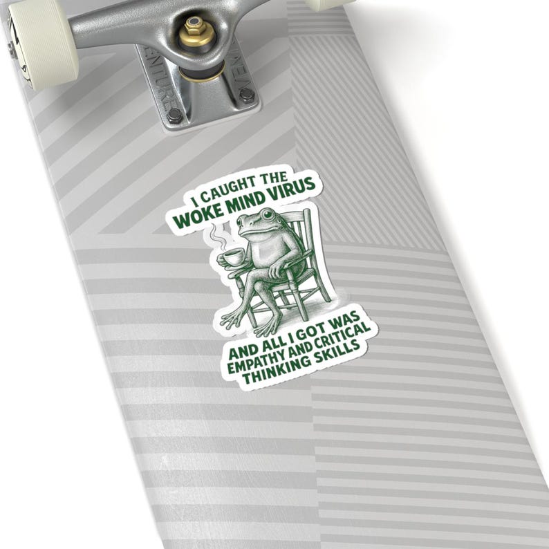 Anti Trump Frog Sticker, Political Vinyl Decal, Liberal Protest Frog ...
