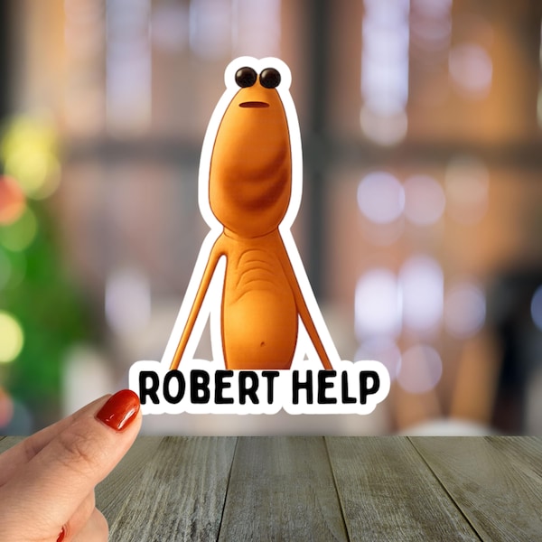 Robert Help Stickers - Etsy