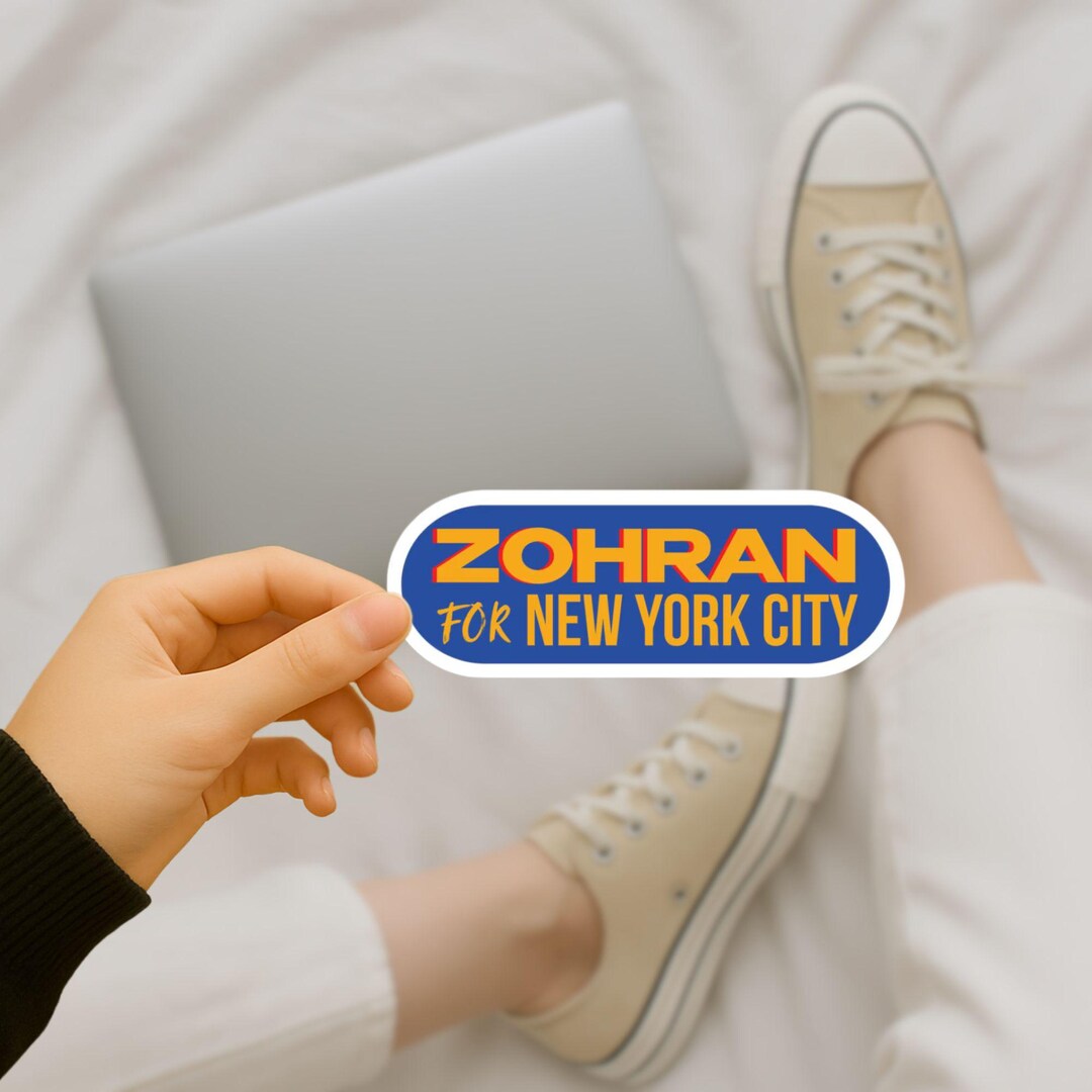 Zohran Mamdani NYC Mayor 2025 Campaign Sticker: Progressive Political ...