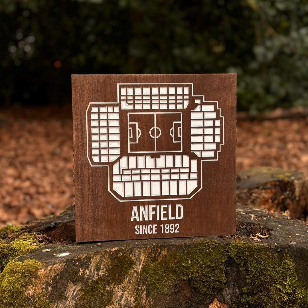 Anfield Wall Art | Liverpool FC | CNC Machined North American Tulipwood ...