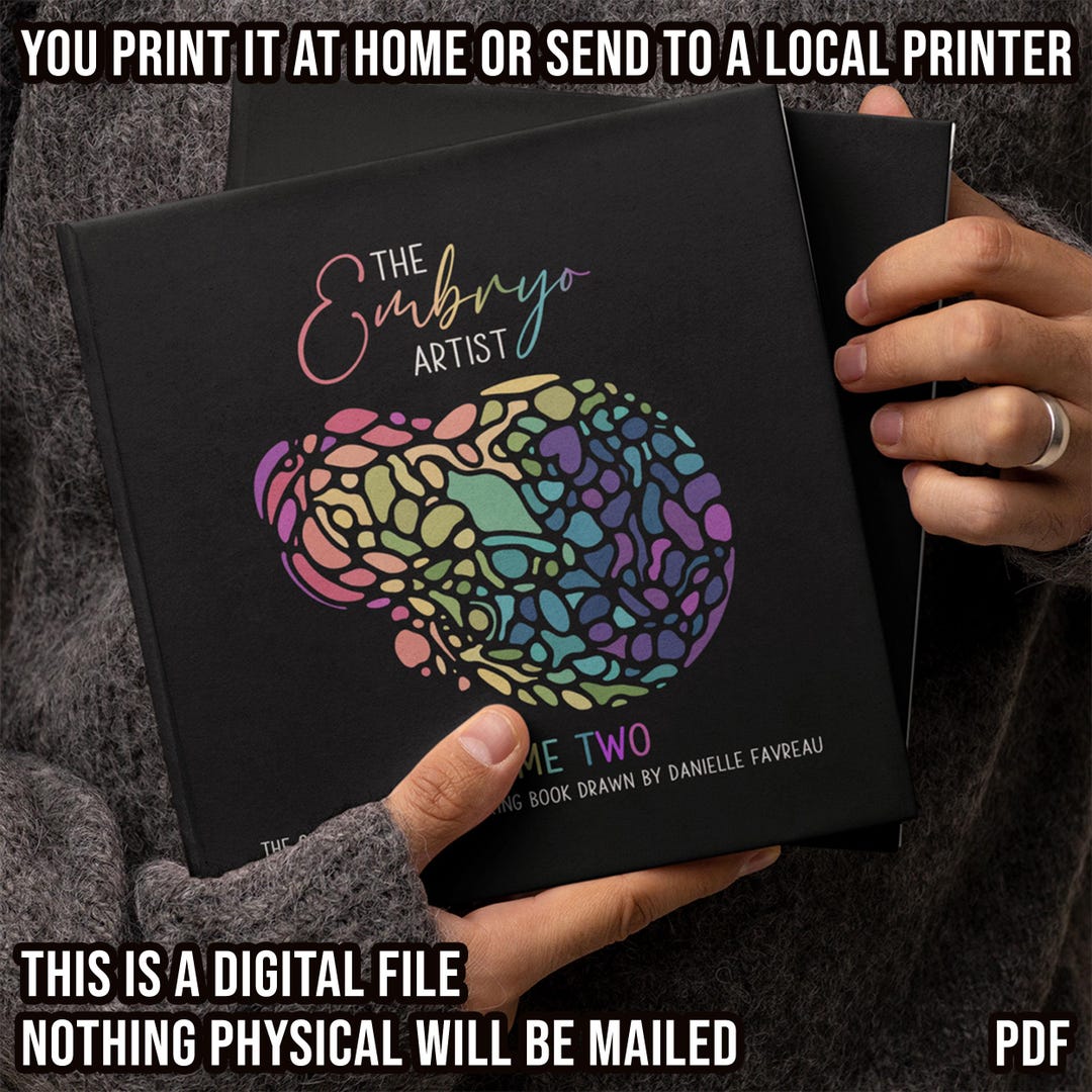 The Embryo Artist Coloring Book - Volume 2 - IVF - Fertility ...