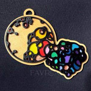 Custom Rainbow Embryo IVF Christmas Ornament - Laser Engraved ...