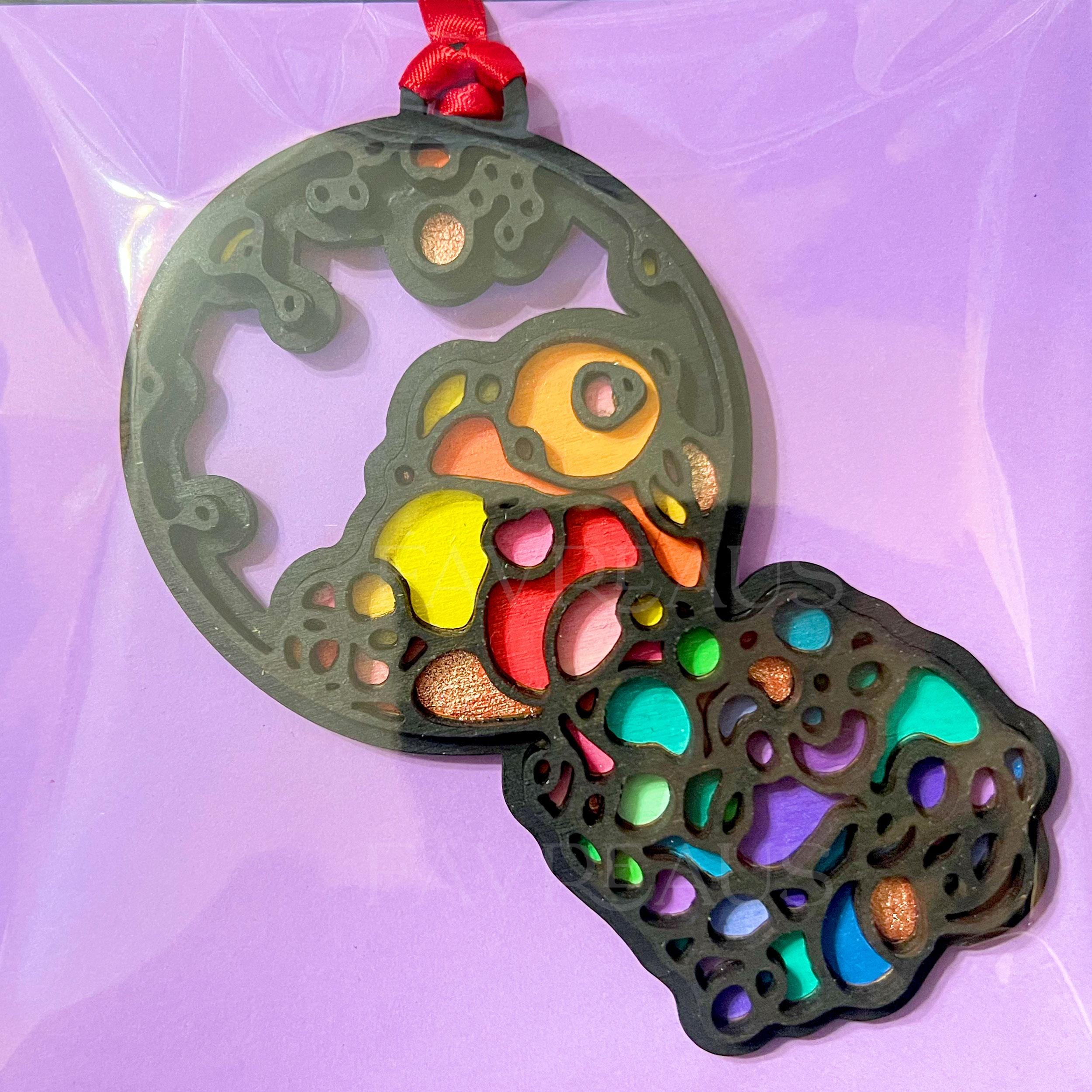 Custom Rainbow Embryo IVF Christmas Ornament - Laser Engraved ...