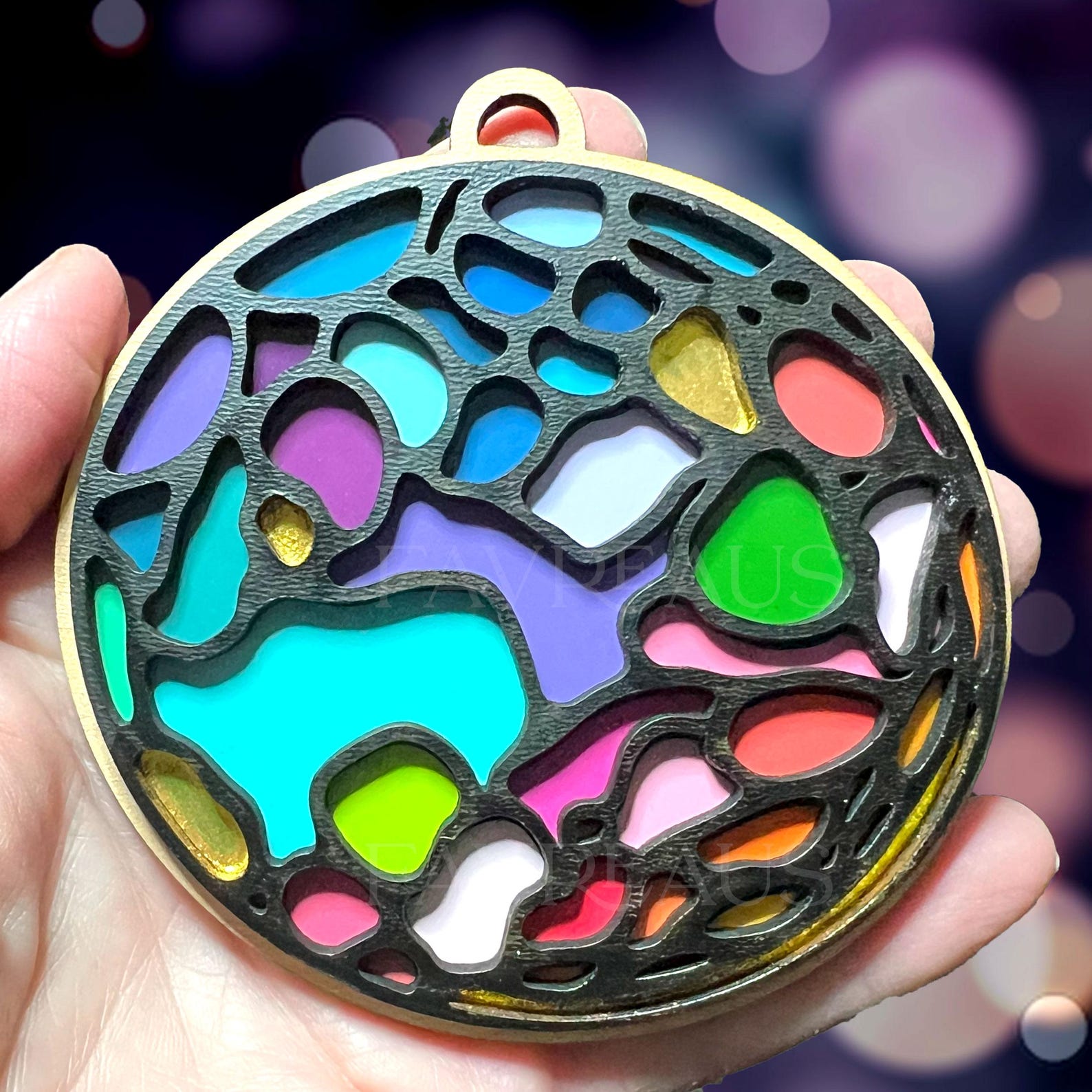 Custom Rainbow Embryo IVF Christmas Ornament - Laser Engraved ...