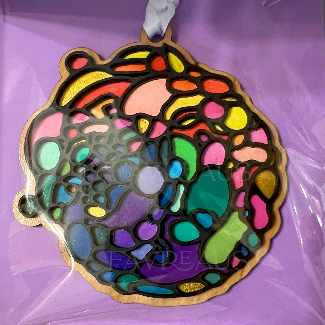 Custom Rainbow Embryo IVF Christmas Ornament - Laser Engraved ...