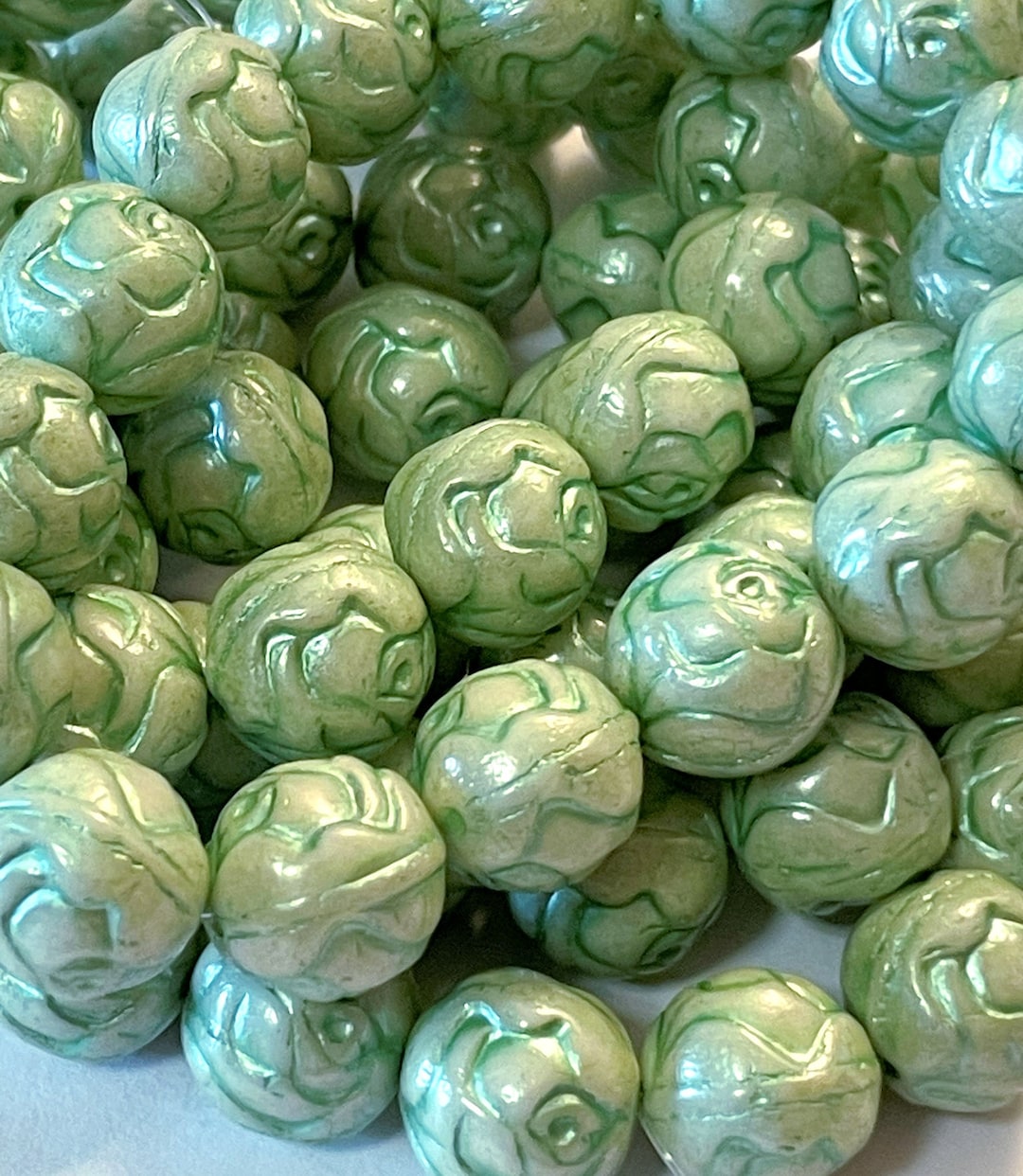 Czech Glass 10mm Rosebud Beads - Bohemian Roses / Rustic Boho Flower ...