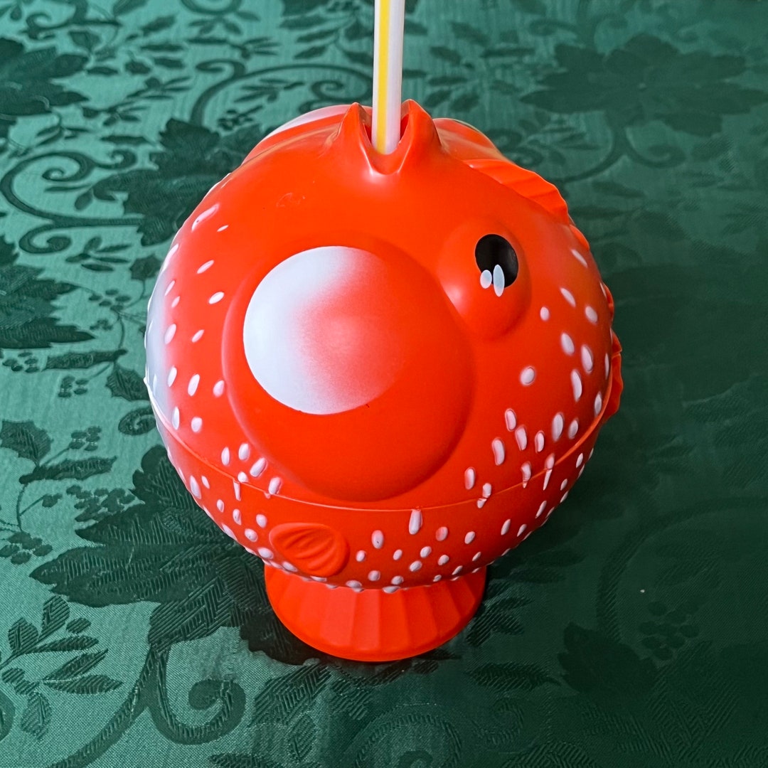 Carnival Cruise Line Hard Plastic Puffer Fish Novelty Travel Drink Cup ...
