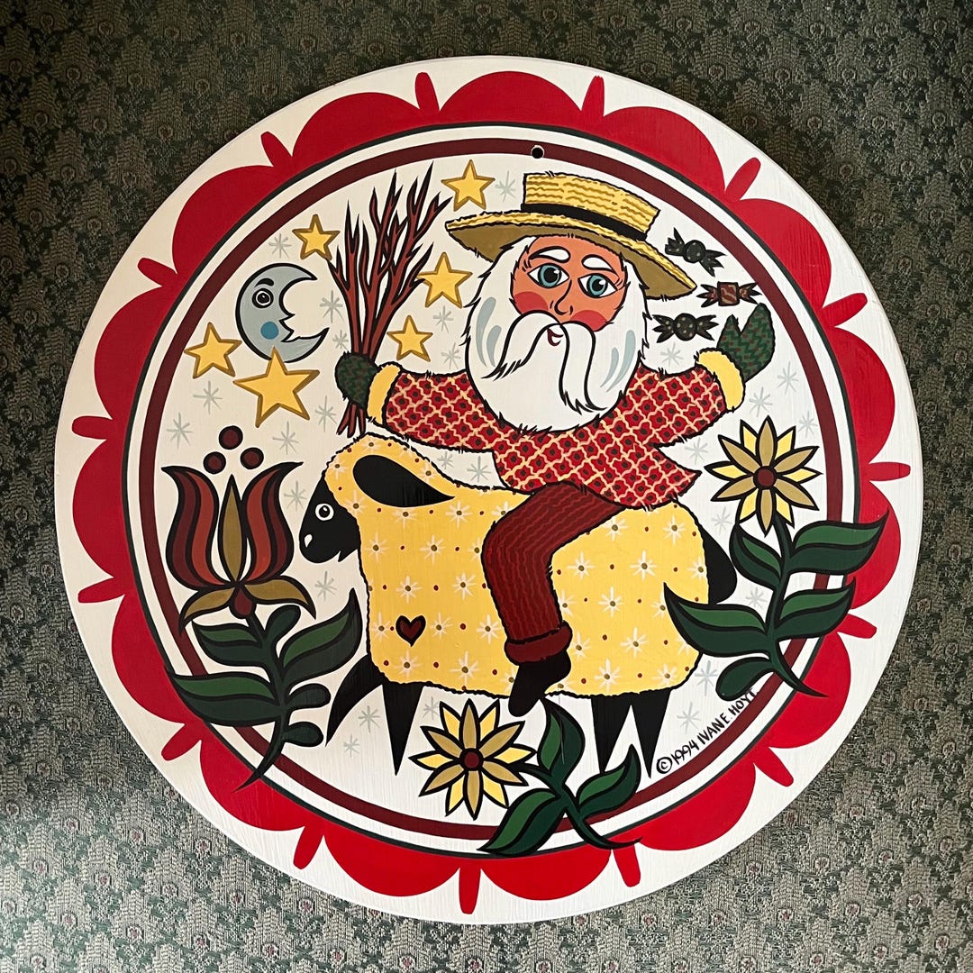 Rare Vintage Signed 1984 Ivan Holt Pennsylvania Dutch Amish German ...