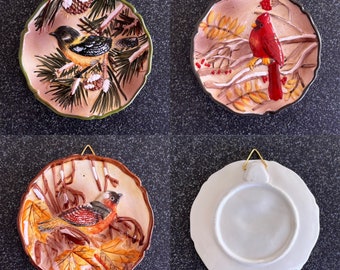 3d Bird Plates by Ganz - Etsy