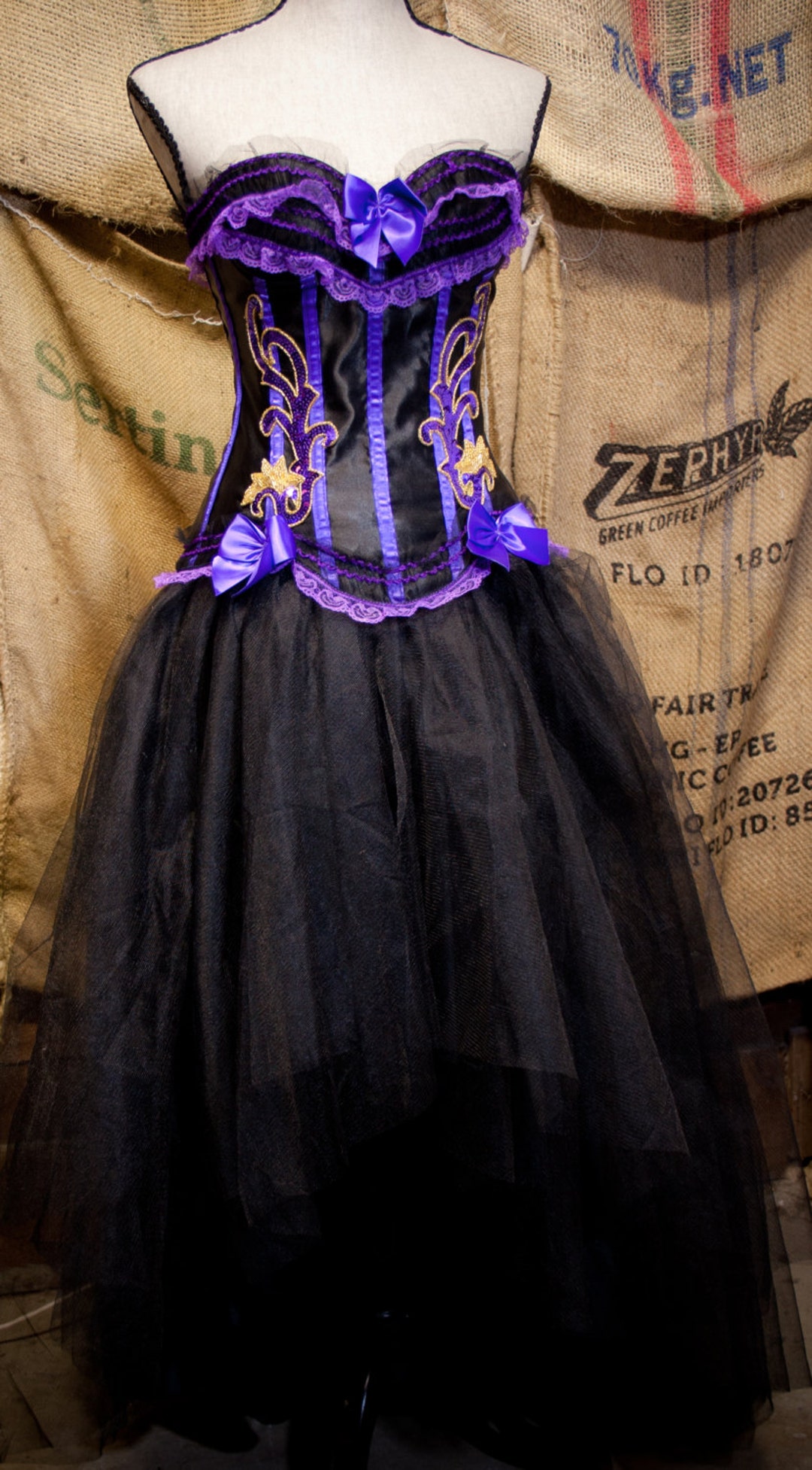 Day of the Dead Gothic Prom Dress Black Tulle Wedding Skirt - Etsy