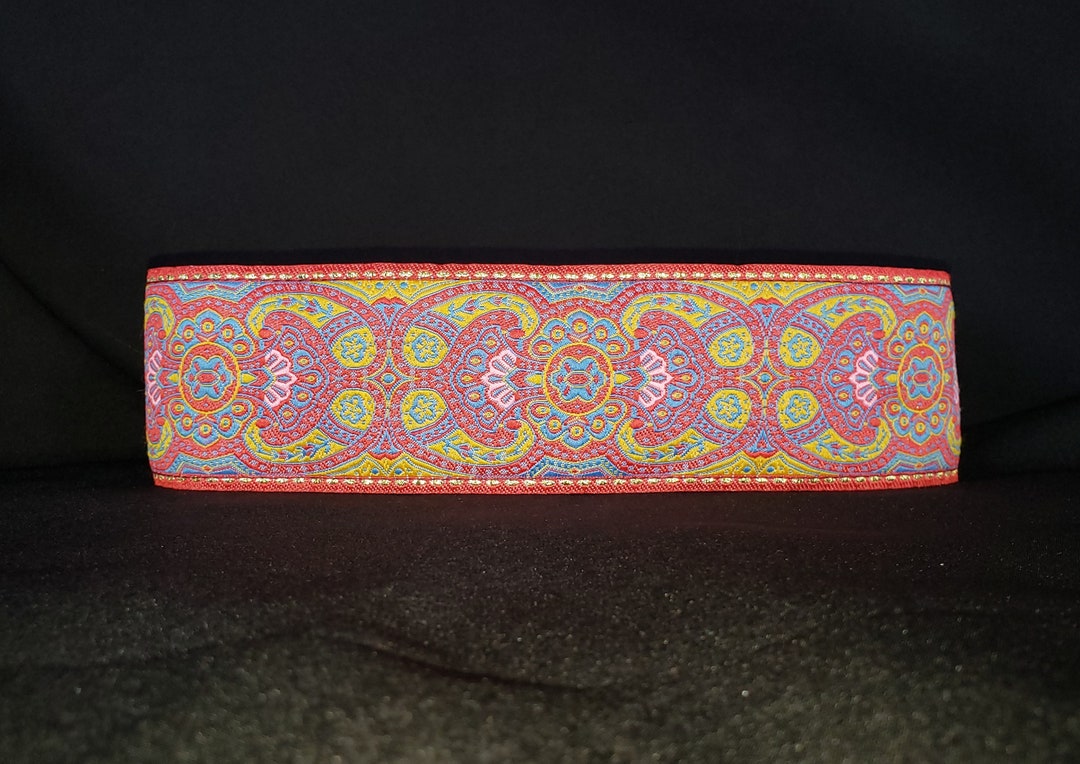 Renaissance Amaranth Pink 1.5 or 2 Inch Greyhound Martingale Dog Collar ...