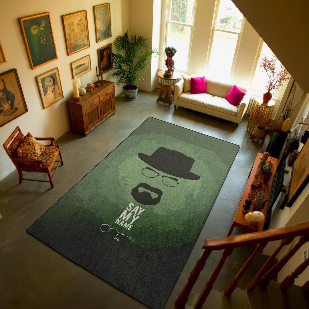 Say My Name Rug - Bold Pop Culture Area Rug, Iconic Character-inspired ...