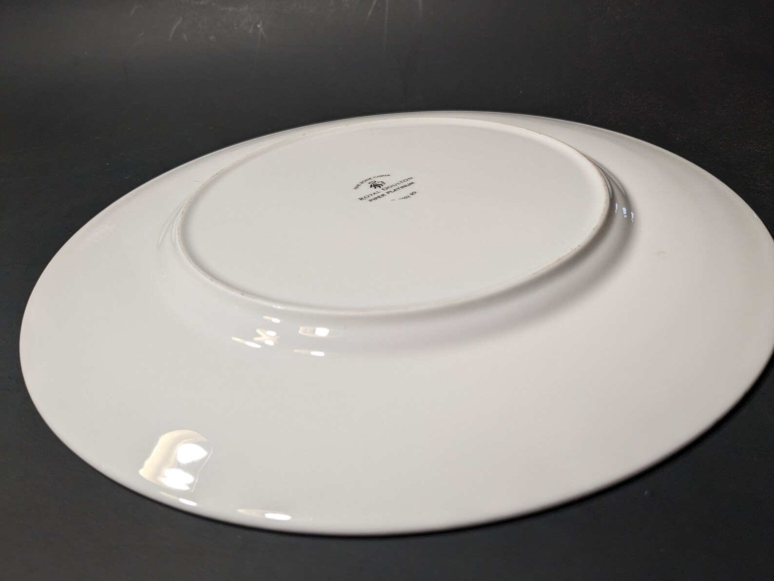 Royal Doulton Piper Platinum Dinner Plate | English Fine Porcelain ...
