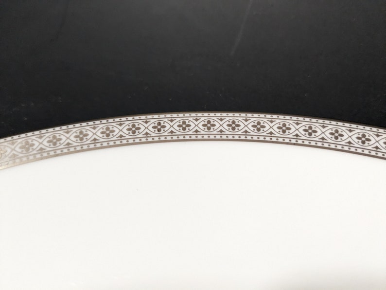 Royal Doulton Piper Platinum Dinner Plate | English Fine Porcelain ...