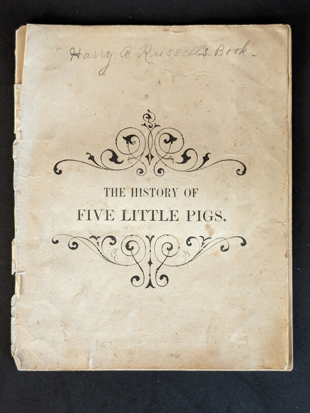 Illustrated History of the Five Little Pigs, Author Unknown, Missing ...