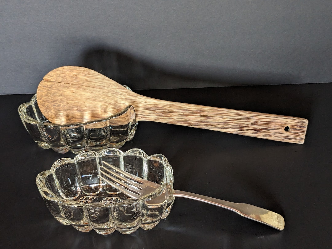 Vintage Princess House Crystal Spoon Rest - Set of Two - Elegant ...