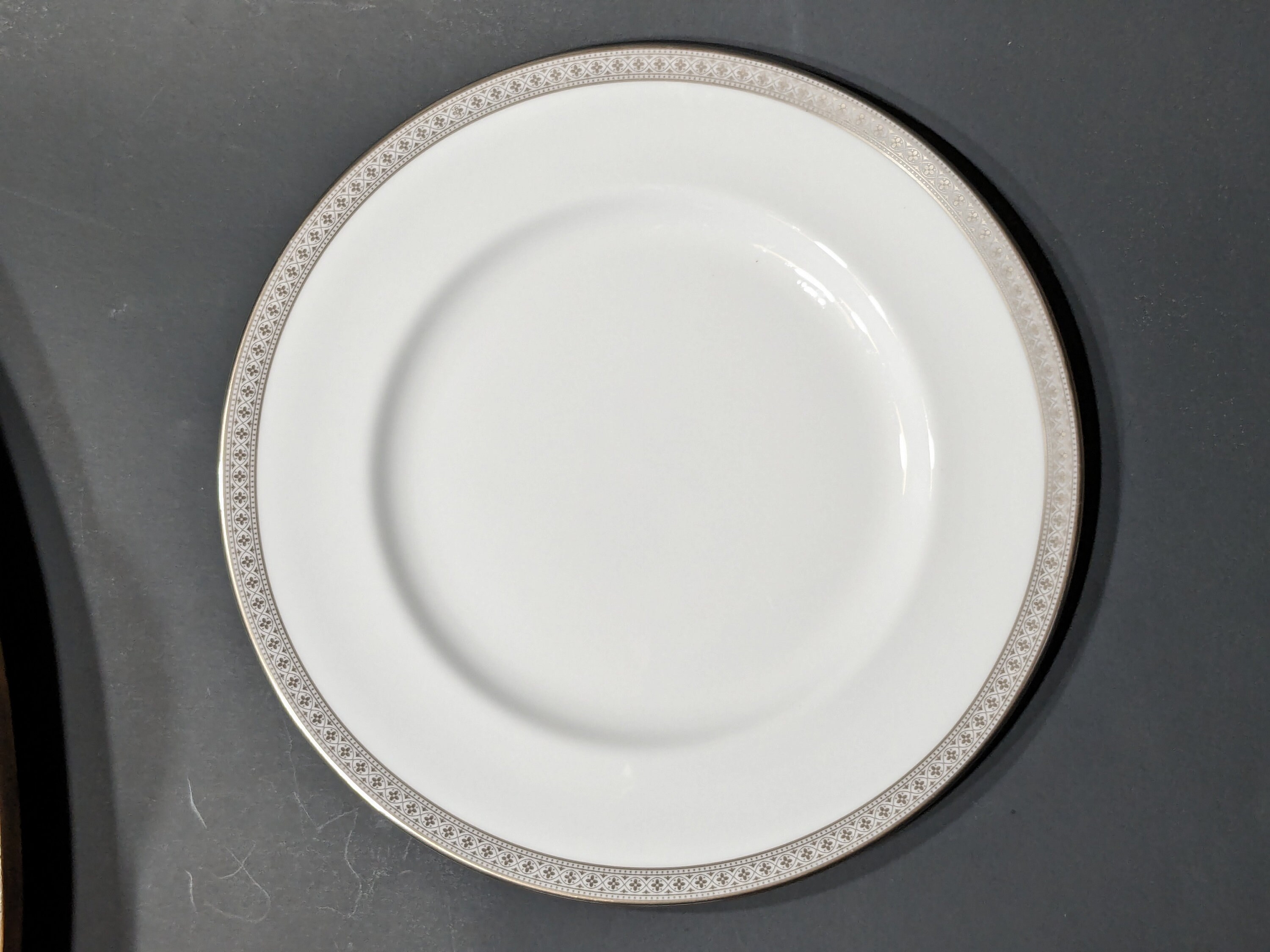 Royal Doulton Piper Platinum Dinner Plate | English Fine Porcelain ...