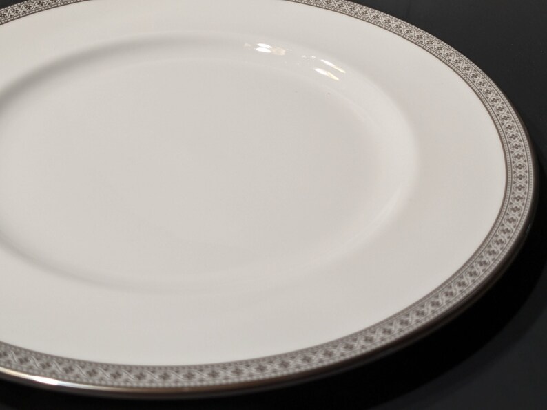 Royal Doulton Piper Platinum Dinner Plate | English Fine Porcelain ...