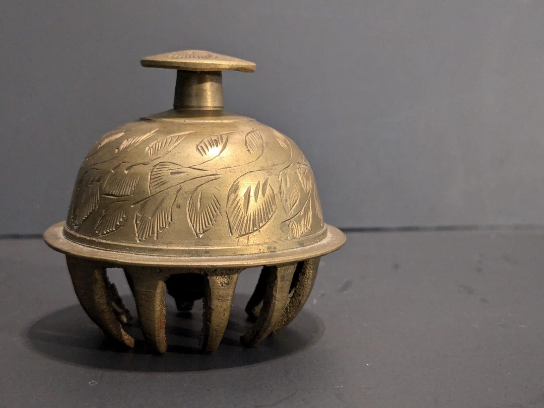 Vintage Asian Temple Bell Stamped Bell of Sarna INDIA, Tibetan Bell ...