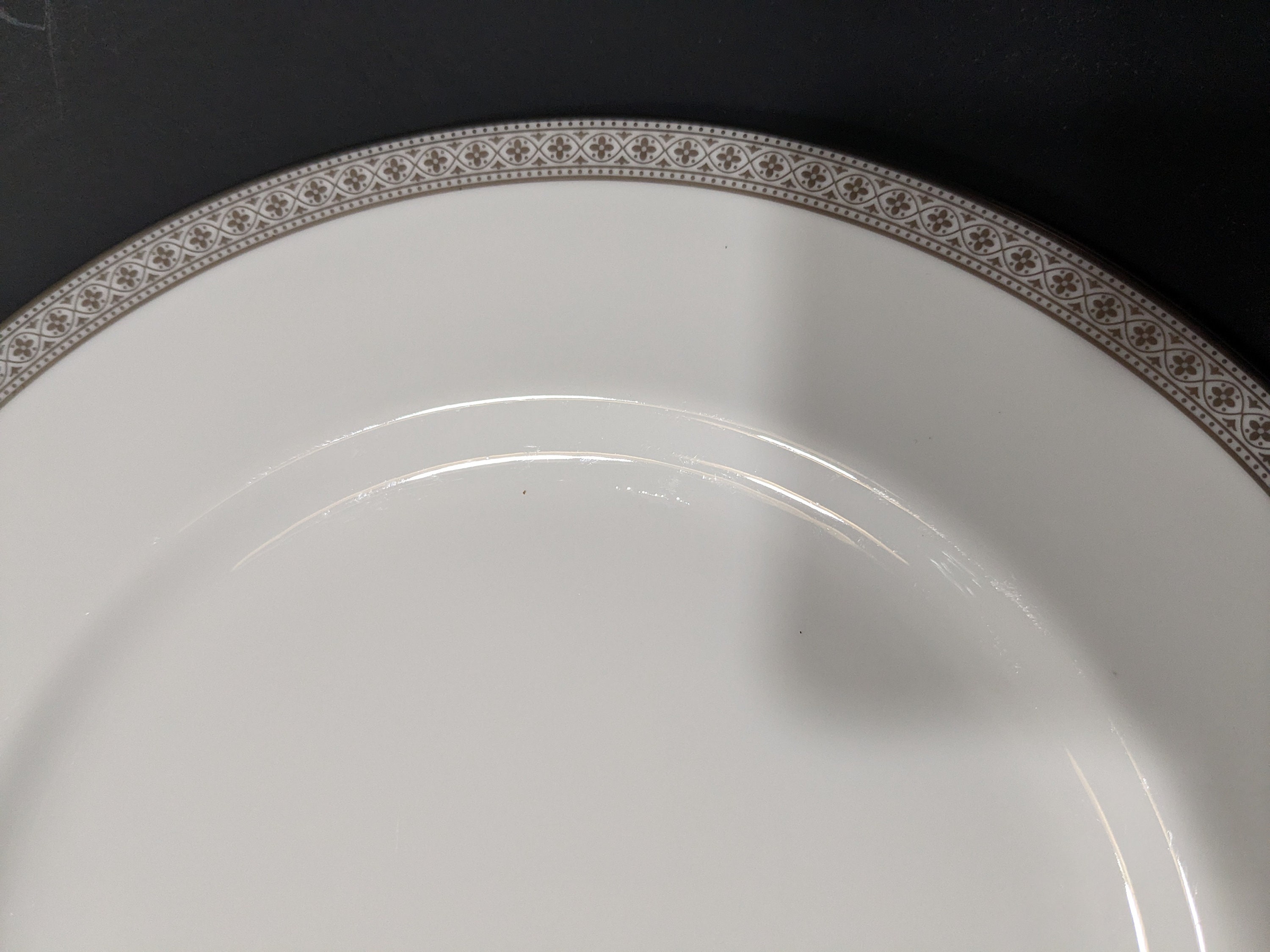 Royal Doulton Piper Platinum Dinner Plate | English Fine Porcelain ...