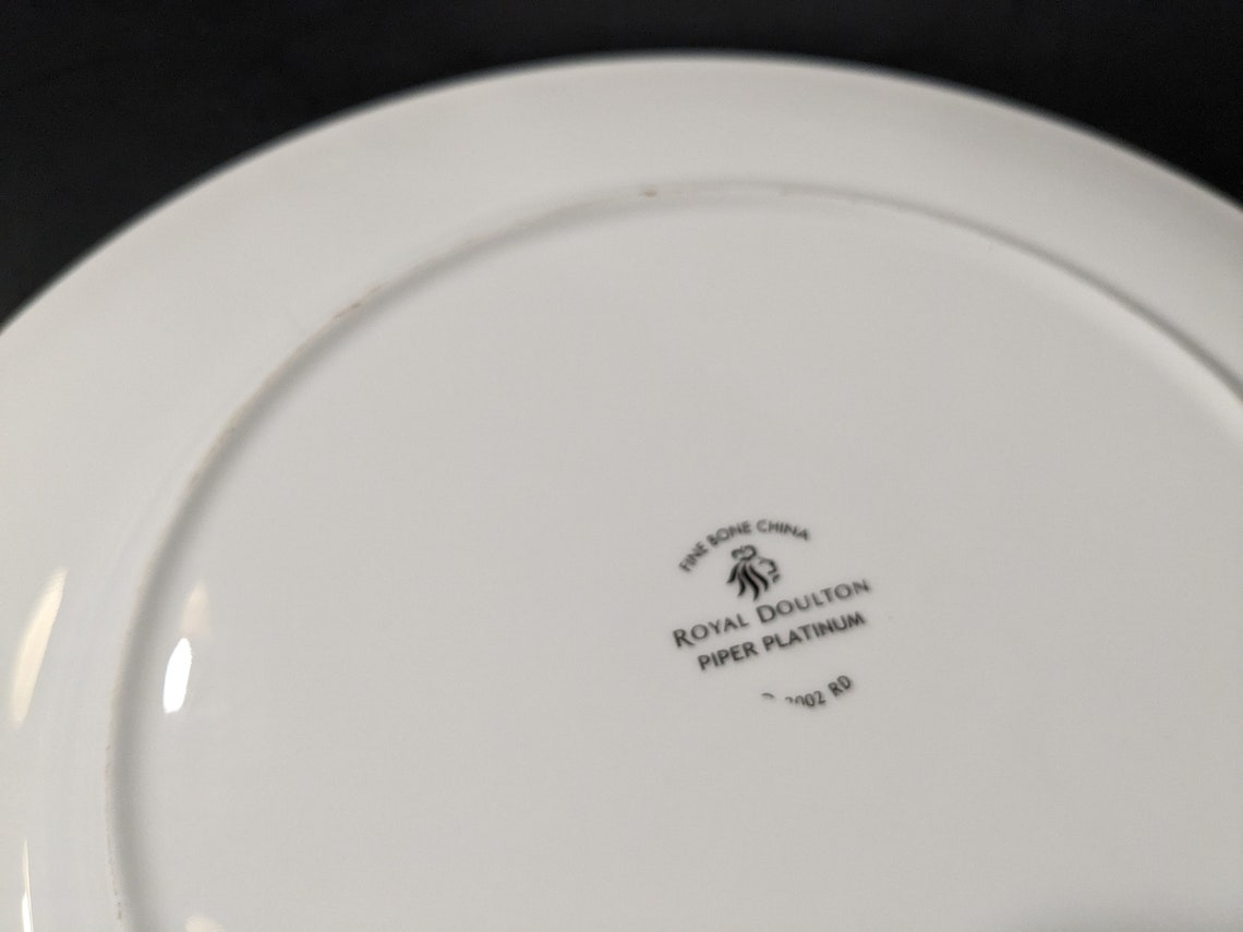 Royal Doulton Piper Platinum Dinner Plate - Replacement Dish ...