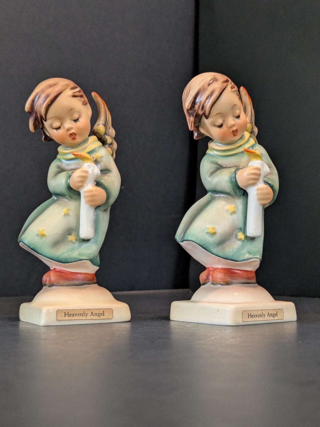 Vintage Hummel Heavenly Angel Pair 21/0 TMK-3 W Germany Blue Mark One ...