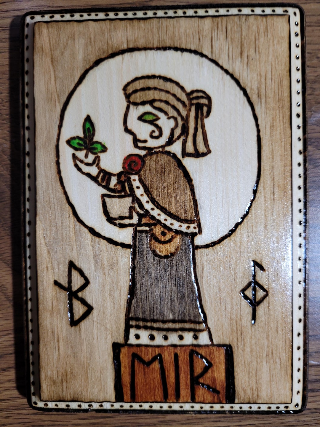 Eir Norse Goddess Valkyrie Wood Plaque - Etsy