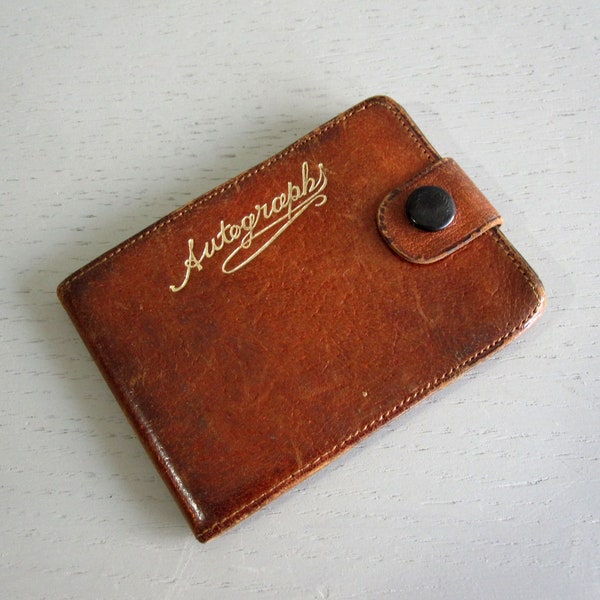 Leather Autograph Book - Etsy UK