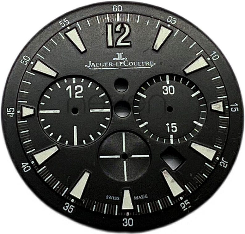 Jaeger-lecoultre - Dial - Swiss Made - Chronograph - Date - Black - ø ...
