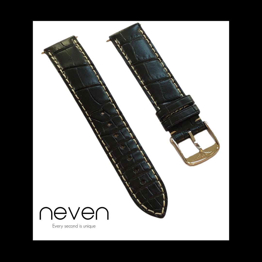 Longines Genuine Leather Buckle Black 19mm Nos - Etsy