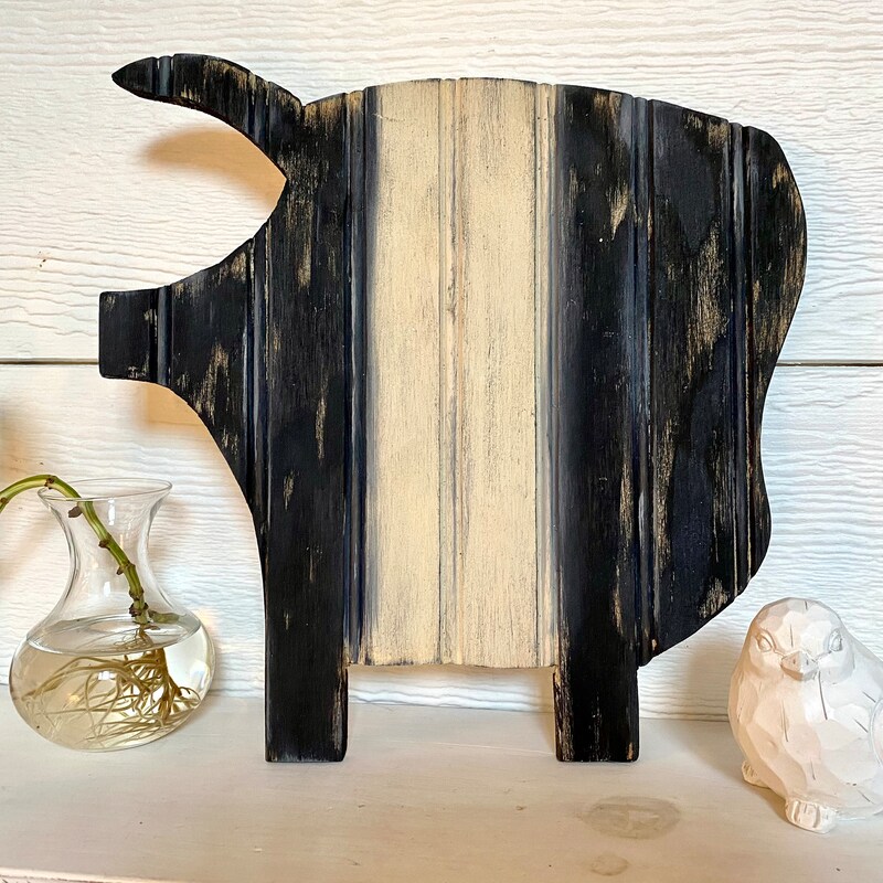 Wooden Pigs - Etsy