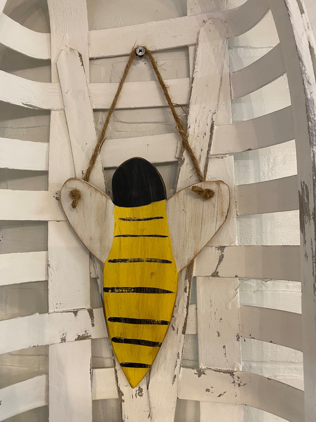 Primitive Bumble Bee Decor Garden Decor Honey Bee Porch Decor by ...