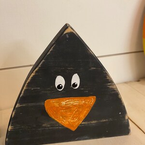 Primitive Crow Rustic Wooden Crows Folk Art Crow Set of 2 Thanksgiving ...