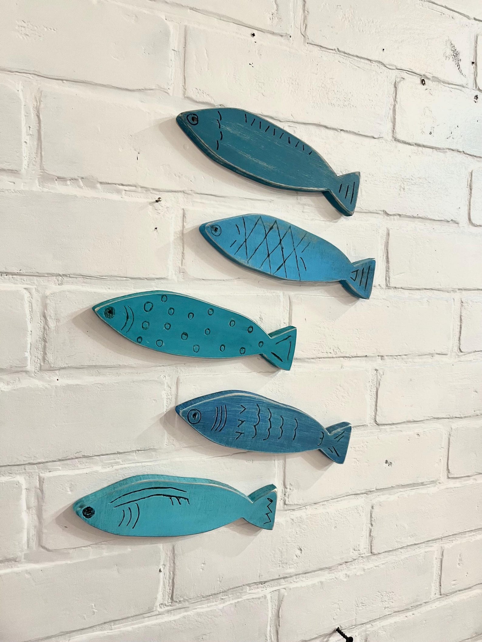 Fish Coastal Decor Beach Decor Wood Fish Beach House Nautical Wedding ...