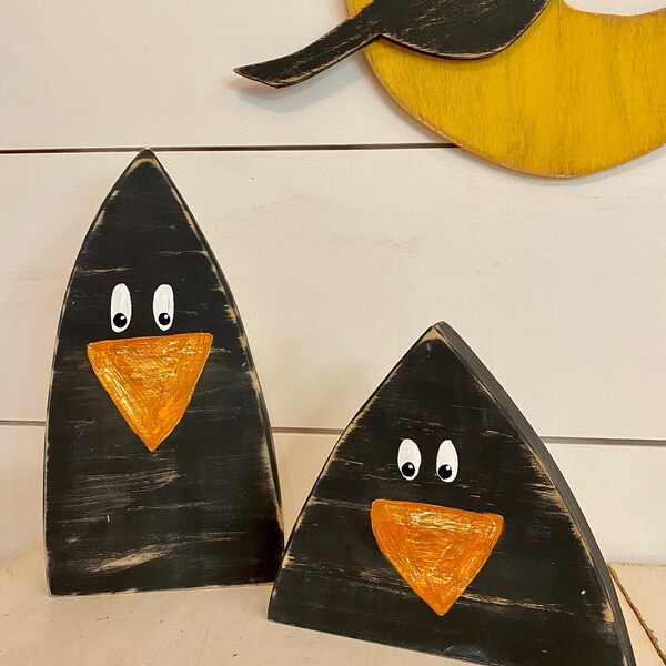 Wooden Crow - Etsy
