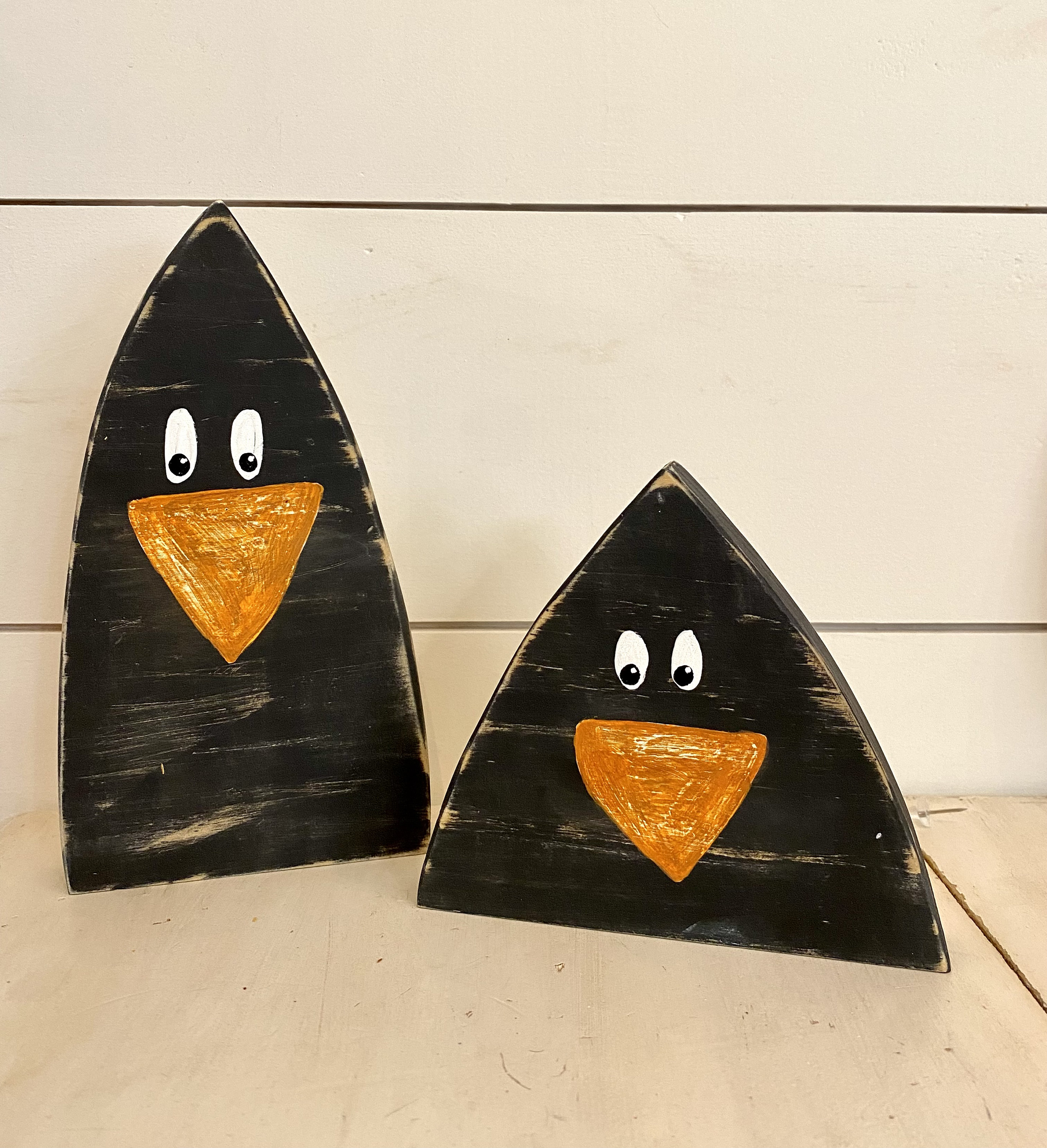 Primitive Crow Rustic Wooden Crows Folk Art Crow Set of 2 - Etsy