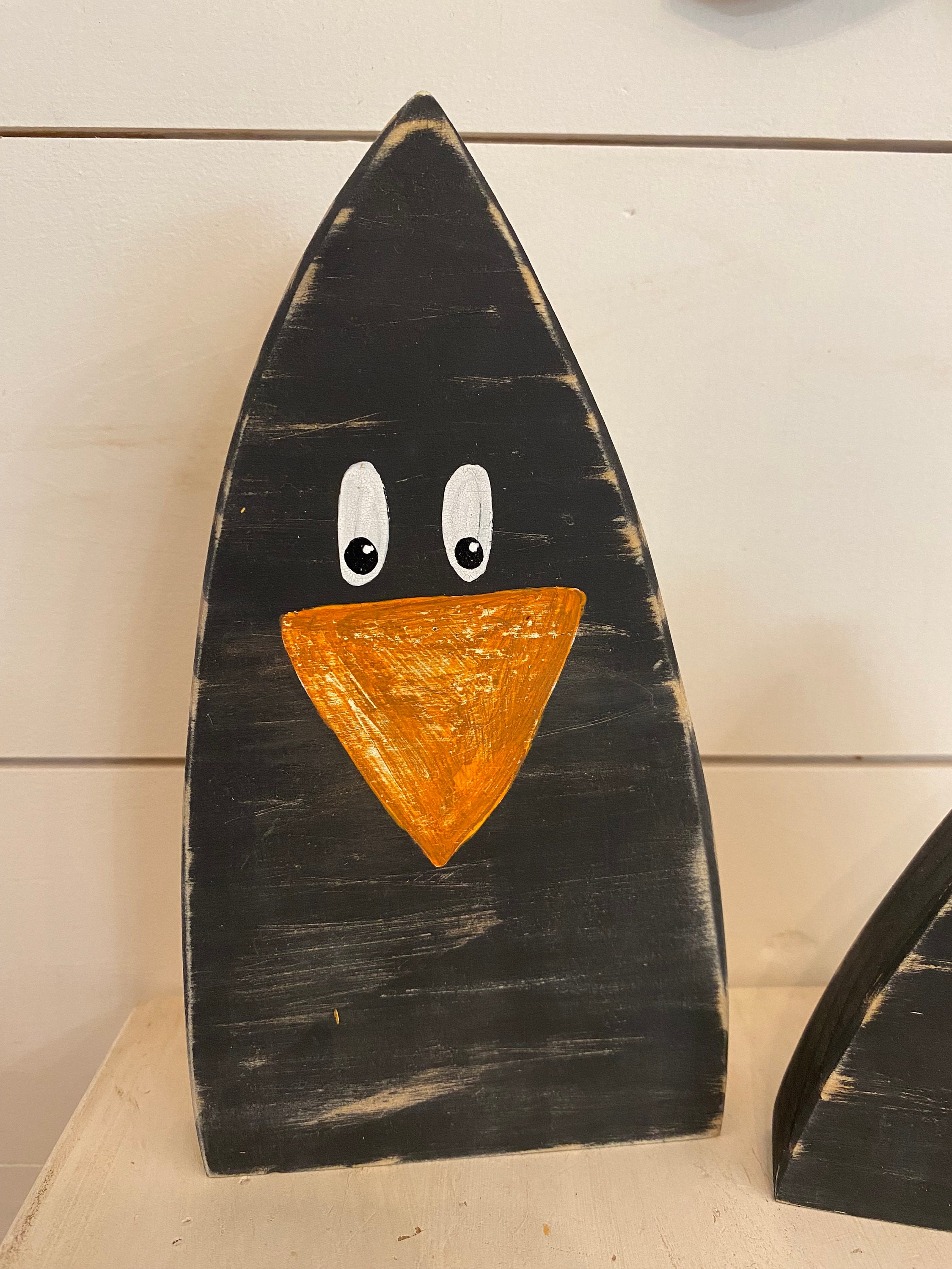 Primitive Crow Rustic Wooden Crows Folk Art Crow Set of 2 - Etsy