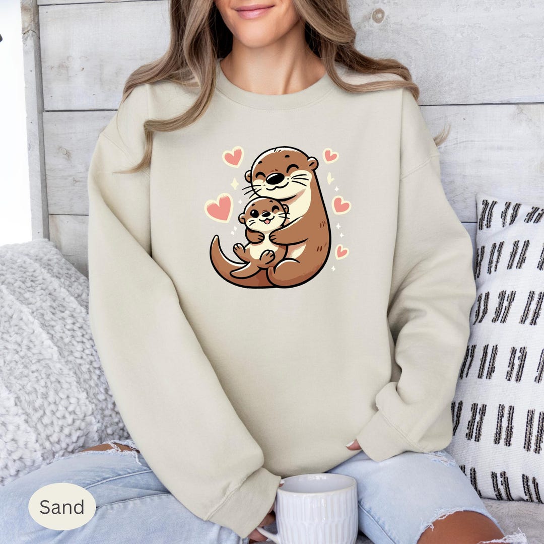 Cute Otter Sweater | Otter Baby Hoodie | Cute Otter Sweatshirt | Otter ...