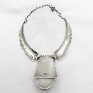 Circa 1940. Fred Baca Native American Silversmith Sterling Necklace ...