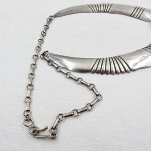 Circa 1940. Fred Baca Native American Silversmith Sterling Necklace ...