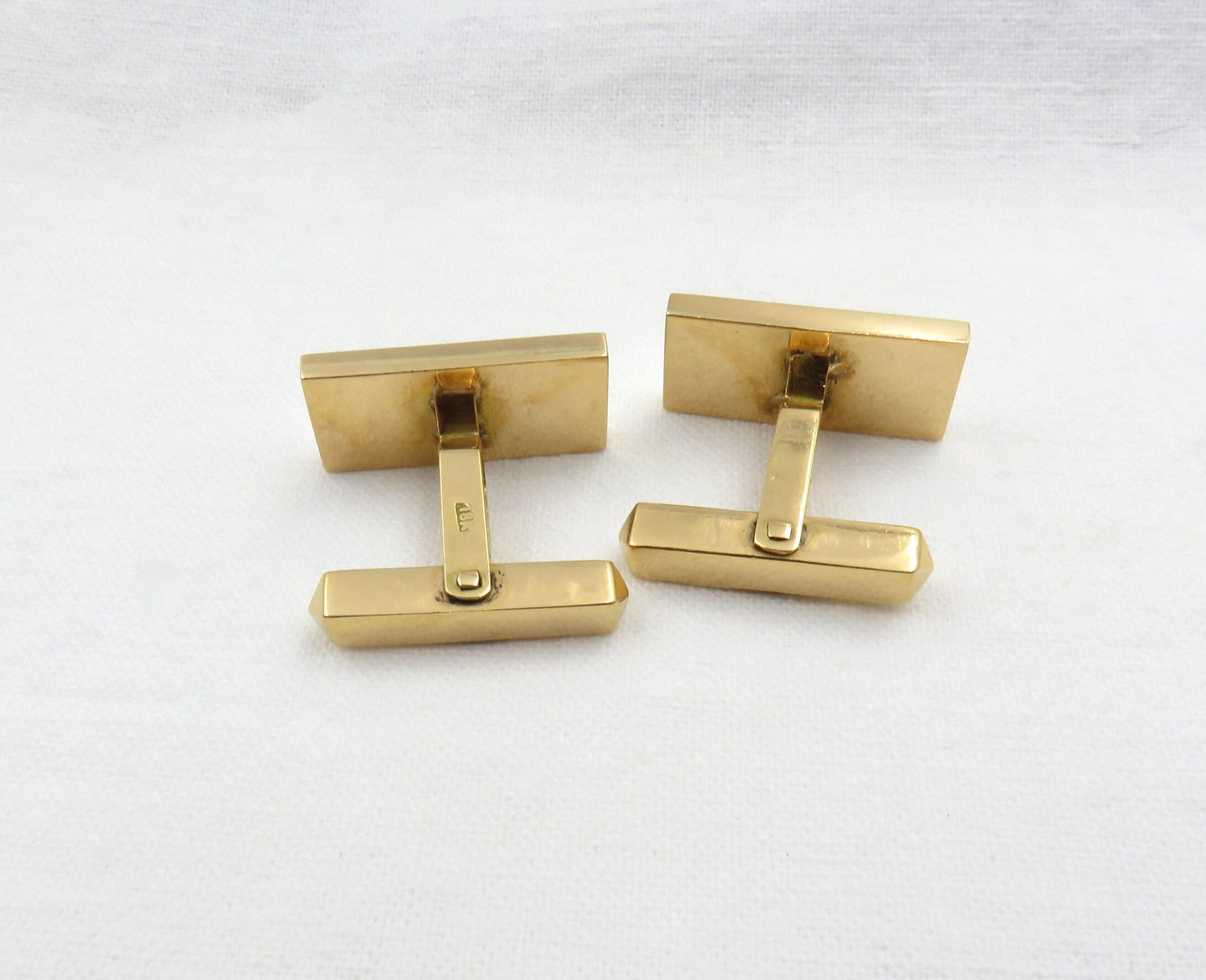 Vintage 18KT Yellow Gold Pair of Chinese Character Cufflinks - Etsy