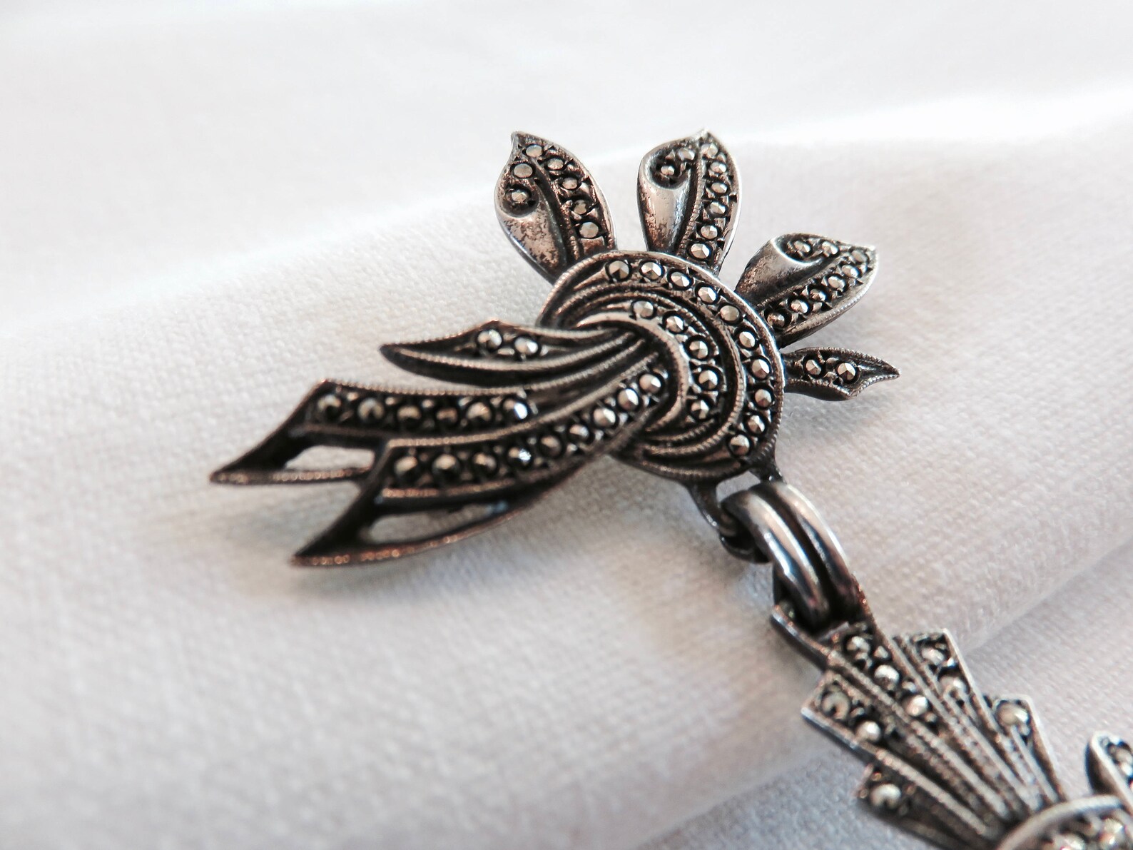 Art Deco Watch Brooch 17 Jewel Movement - Etsy