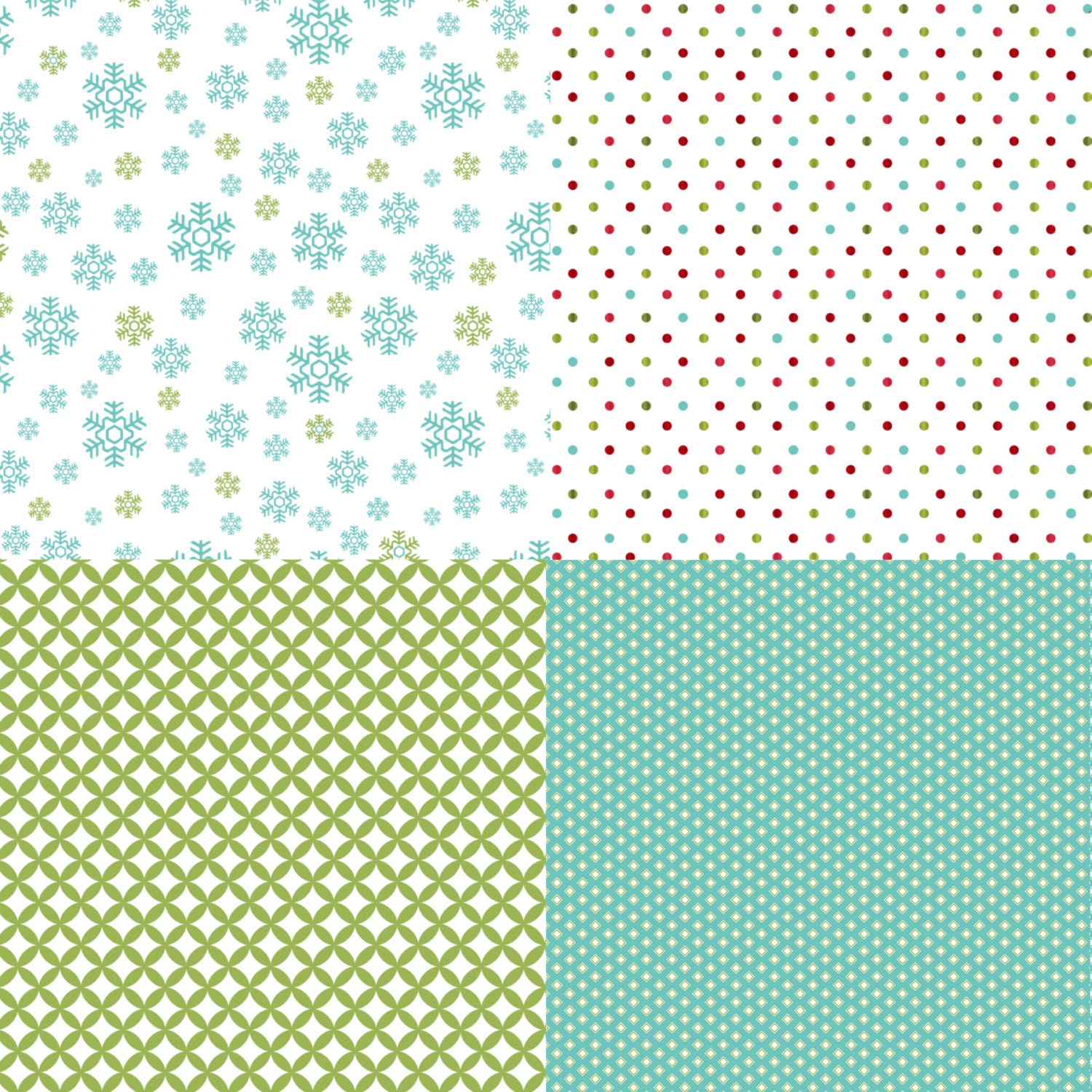 Merry-merry Christmas Digital Paper Pack******instant DOWNLOAD***** - Etsy