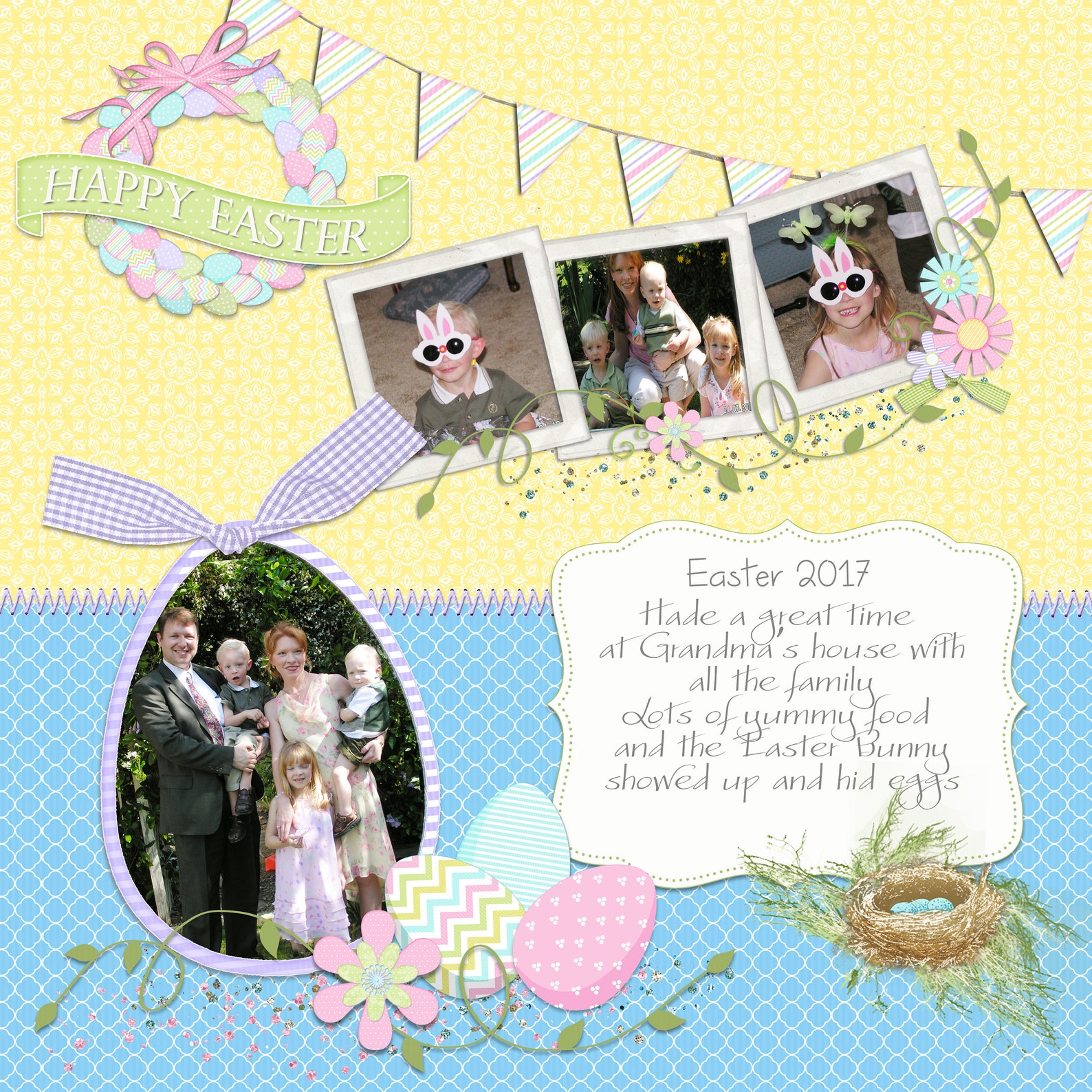 Fresh & Fun Yellow Scrapbook Digital Paper Pack 18INSTANT - Etsy