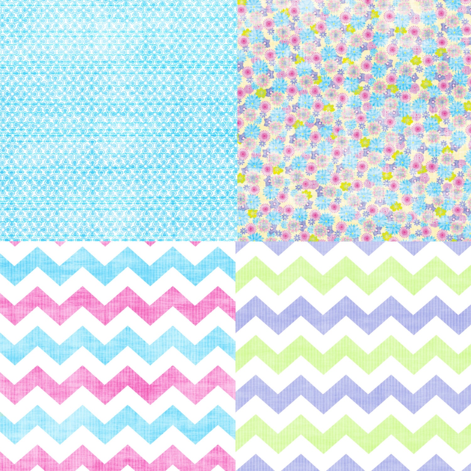 Fresh & Fun Mega Digital Paper Pack18instant DOWNLOAD - Etsy